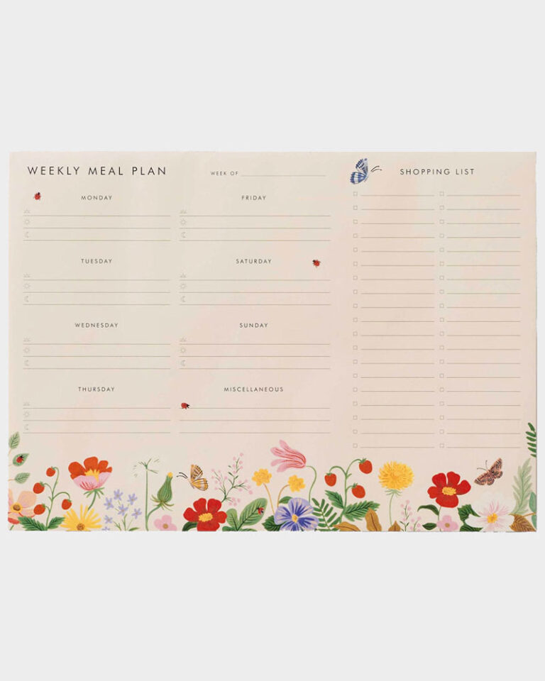 Strawberry Fields Meal Planner - Papershop