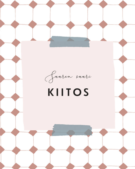 Suuren suuri kiitos Kiitoskortti - Papershop